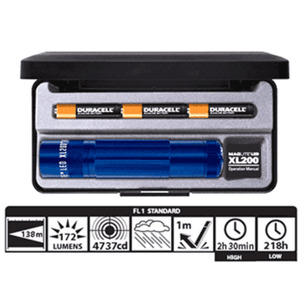 zBattery.com | Maglite-XL200-LED-AAA-Flashlight-in-Presentation-Box-Blue